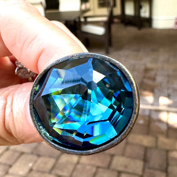 Rebel Design | Jewelry | Chic Rebel Designs Crystal Montana Blue Ring ...